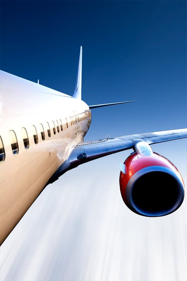Airplane in Flight stock photo. Image of aircraft, flying - 5717050
