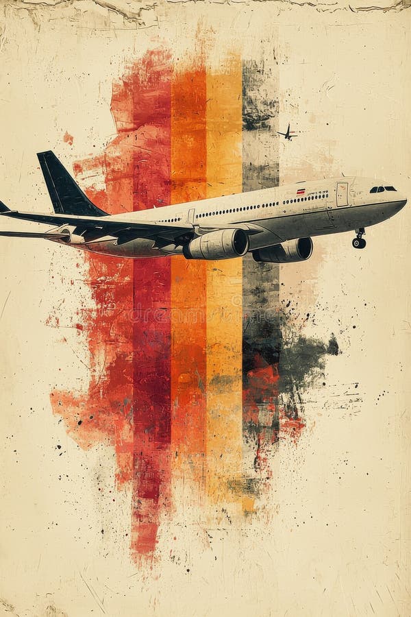 Airplane Flight Colorful Abstract Stripe Design Stock Photos - Free ...