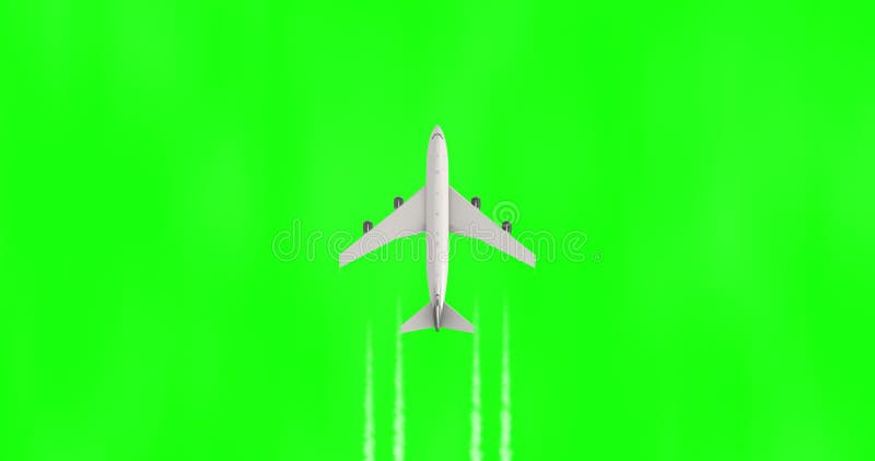Airplane Flight, Green Screen Stock Footage - Video of airliner ...