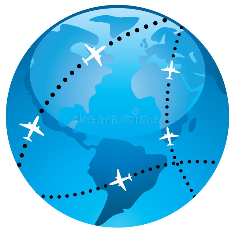 Globe Flight Path Stock Illustrations – 1,241 Globe Flight Path Stock ...