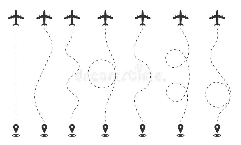 Flight Plan Icon Flat Vector Logo Design Trendy Stock Vector ...