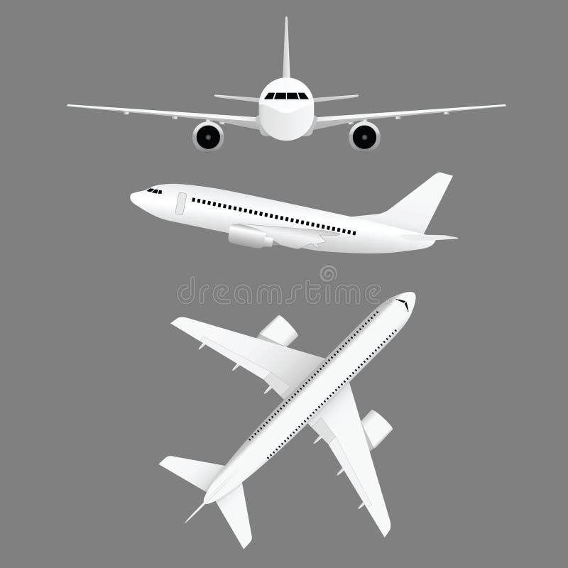 The Flight of a White Passenger Liner. Ultraviolet Sky, Sun and Cumulus ...