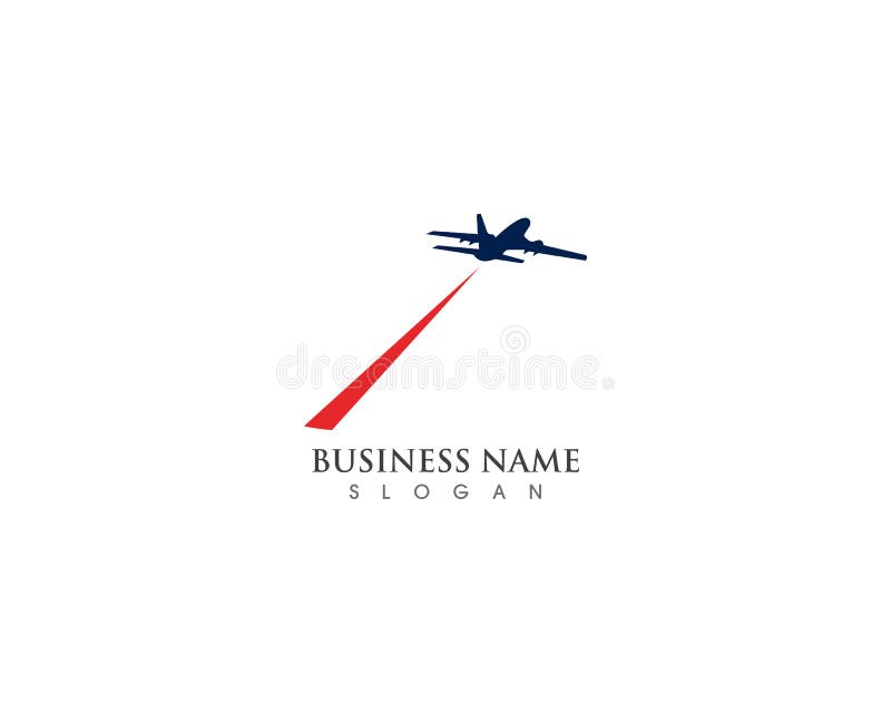 Airplane Fly Logo Symbol Template Stock Illustration - Illustration of ...