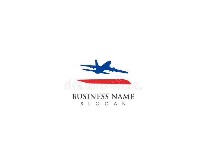 Airplane Fly Logo Symbol Template Stock Illustration - Illustration of ...