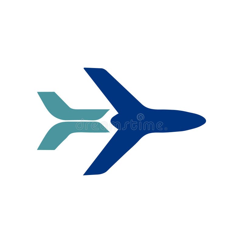 Airplane Fly Vector Editable Logo Design Stock Vector - Illustration of ...