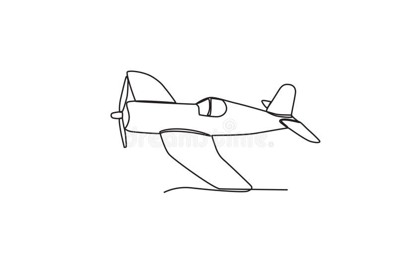 Airplane Old Line Drawing Stock Illustrations – 423 Airplane Old Line ...