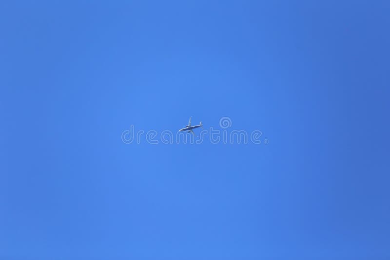 A Plane Flying in the Sky Very High Stock Photo - Image of airways ...