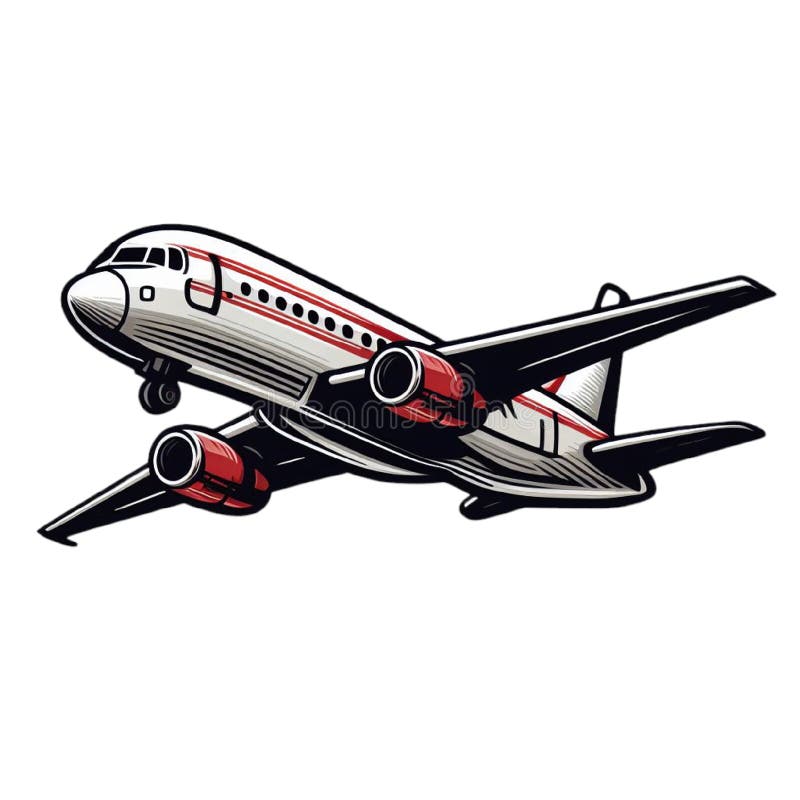 Airplane flying clipart stock photo. Image of airplane - 293476940