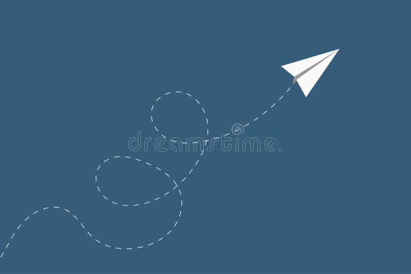 Airplane with Flying Direction. Minimalist Style Wallpaper for Busines ...
