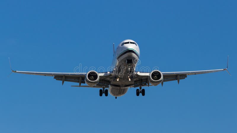 Jet Airplane Landing at Sunset Stock Image - Image of hall, cabin: 51170765