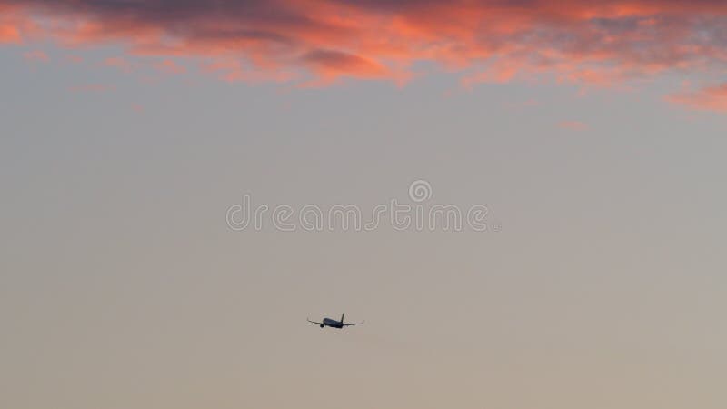 Airplane Flying through Misty Clouds at Night Stock Video - Video of ...