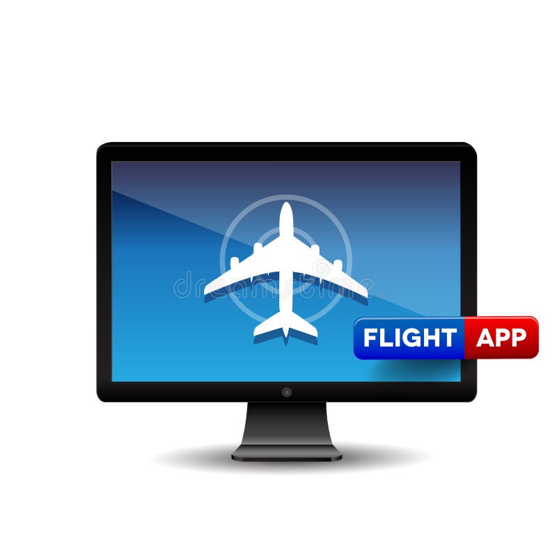 Airplane Flying - Flight App Stock Vector - Illustration of cargo ...