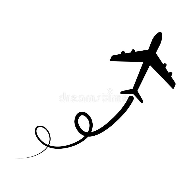 Airplane flying icon stock illustration. Illustration of flat - 259377945