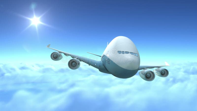 Airplane Flying on World Map with Location Pin. 4K Video with Alpha ...