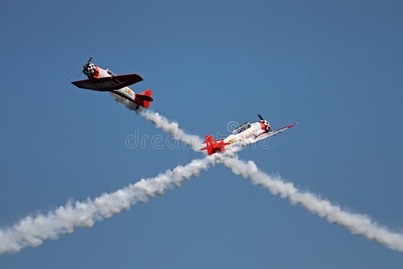 Airplane Formation Demonstrates Flying Skills and Editorial Stock Image ...
