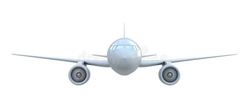 Airplane Front View Stock Image - Image: 19820491