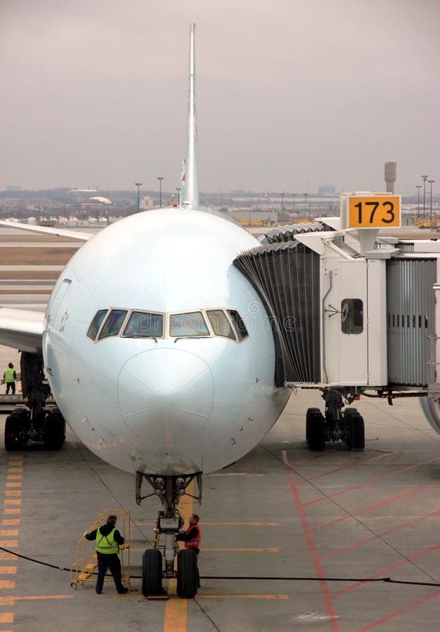Airplane at gate stock image. Image of international, british - 7236953