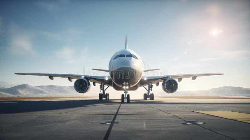 Airplane on the Ground Airplane in the Sky Airplane at the Airport ...