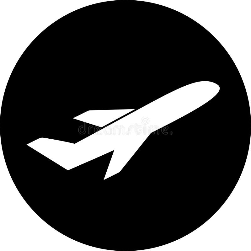 Airplane Icon As Sign for Web Page Design Stock Vector - Illustration ...