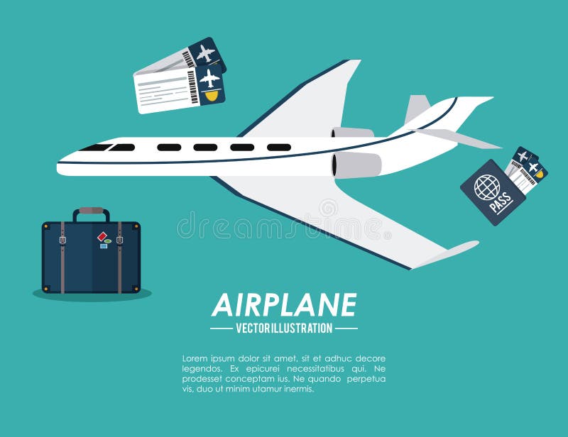 Airplane icon design stock vector. Illustration of delivery - 68272651