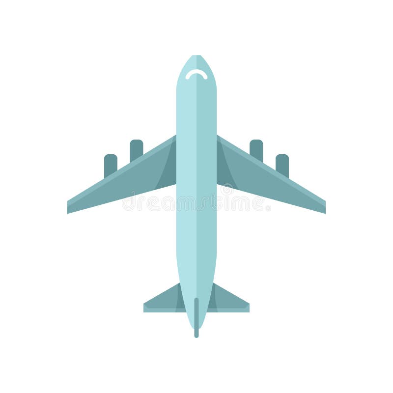 Airplane Icon Flat Isolated Vector Stock Illustration - Illustration of ...