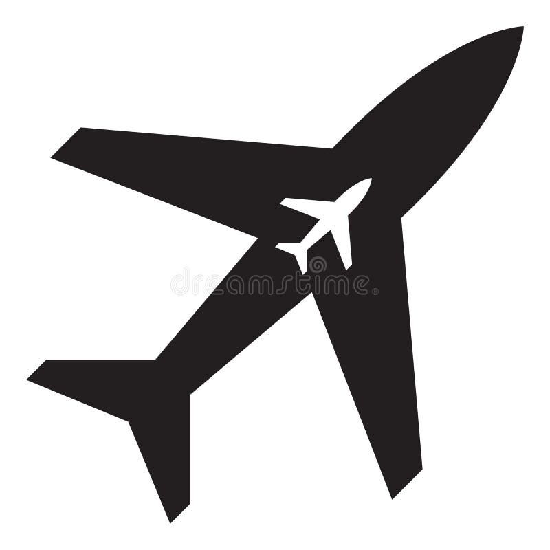 Airplane Icon Airplane Icon Stock Illustration - Illustration of flight ...