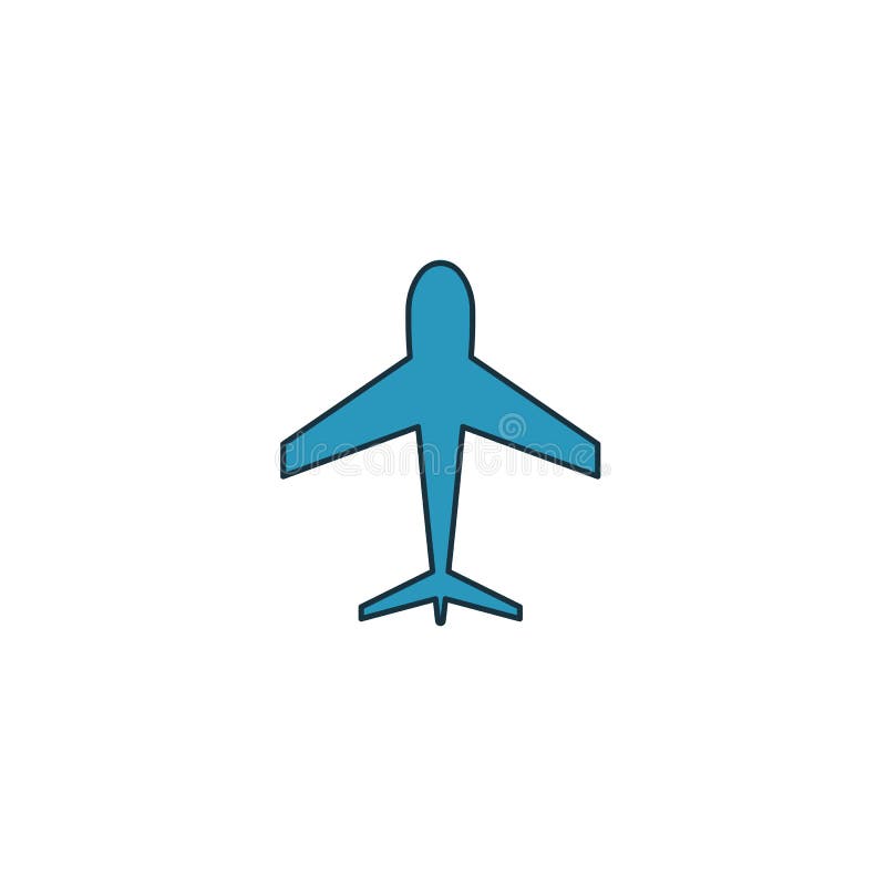 Airplane Icon. Simple Element from Transport Icons Collection Stock ...