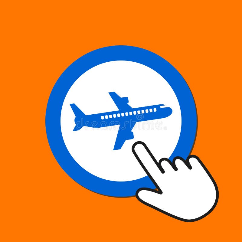 Airplane Icon. Traveling Concept Stock Vector - Illustration of symbol ...
