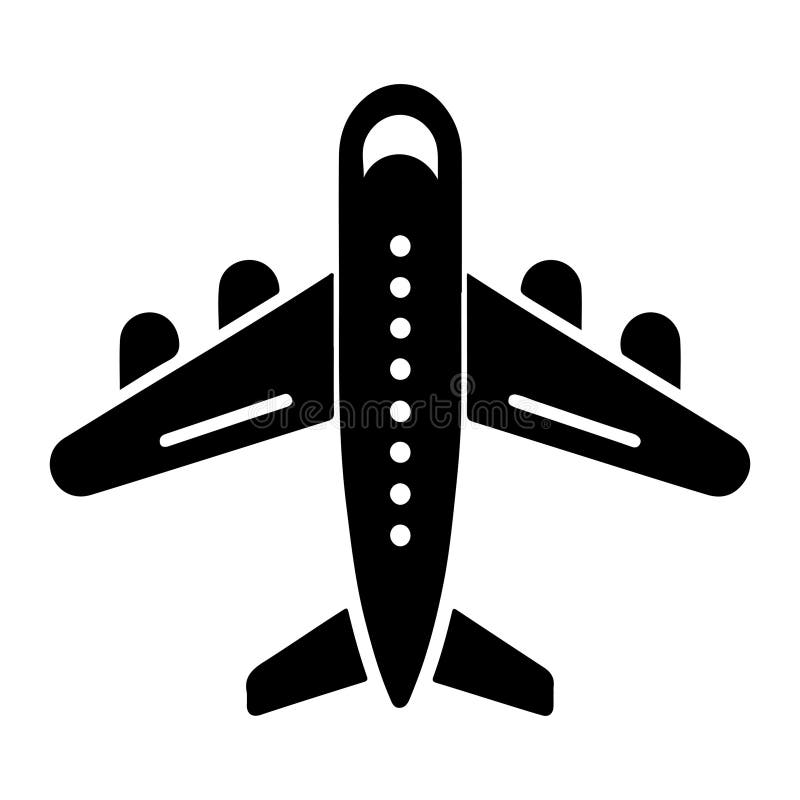 Airplane Icon Vector Illustration Stock Vector - Illustration of modern ...