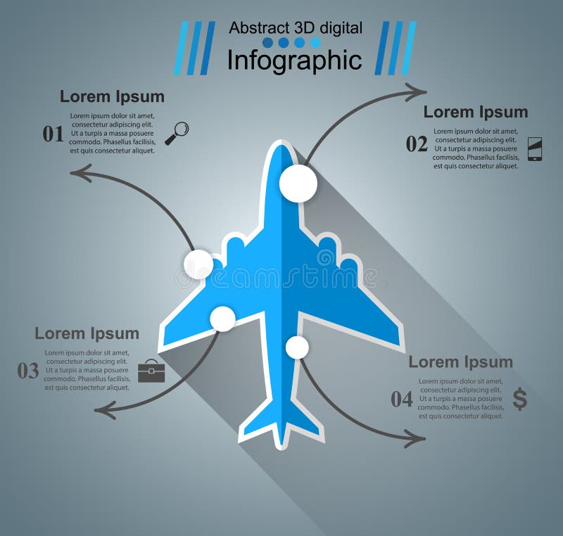 Airplane Infographic Set Vector, Design Building, Icon Graphic ...