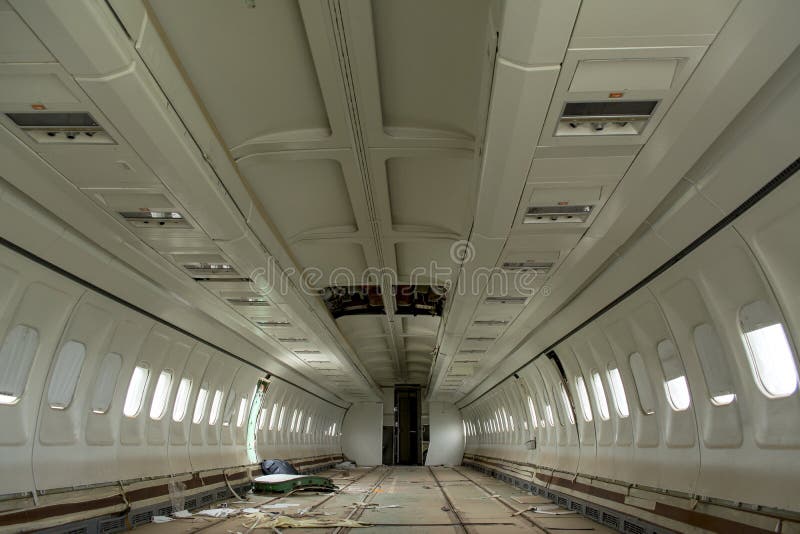 Airplane Inside after Crash Stock Image - Image of felt, catastrophe ...