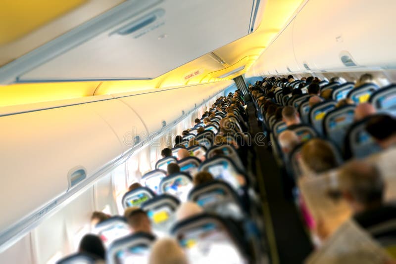 Airplane inside stock image. Image of cabin, chair, aircraft - 68683731
