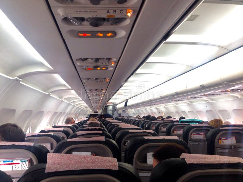 Airplane inside view editorial stock image. Image of airplane - 70982829