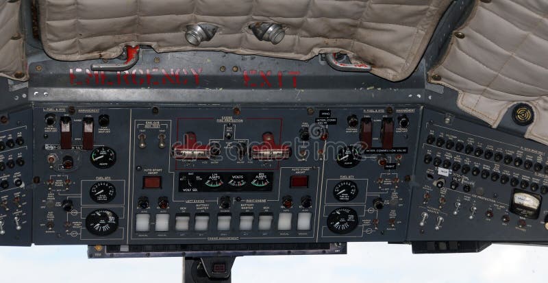 Airplane instruments stock image. Image of inside, technology - 8262609