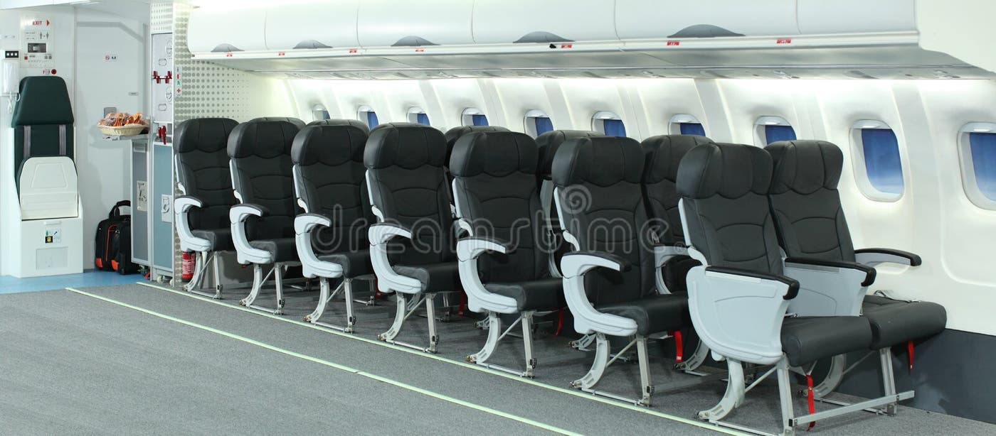 Airplane Interior Business Class Side View Stock Photos - Free ...