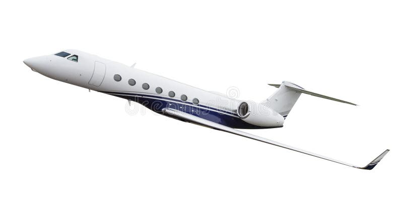 Airplane Isolated on White Background Stock Photo - Image of journey ...