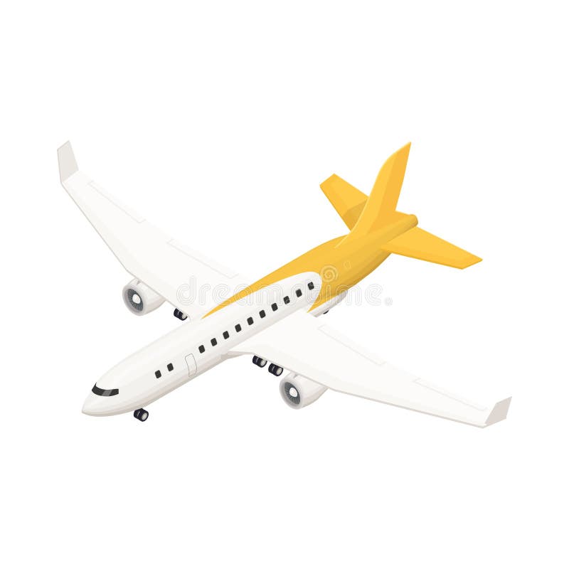 Airplane Isometric Illustration Stock Vector - Illustration of ...