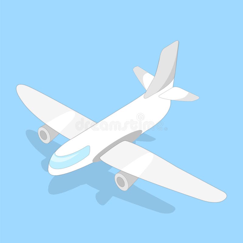 Airplane Isometric Set stock vector. Illustration of collection - 177313545