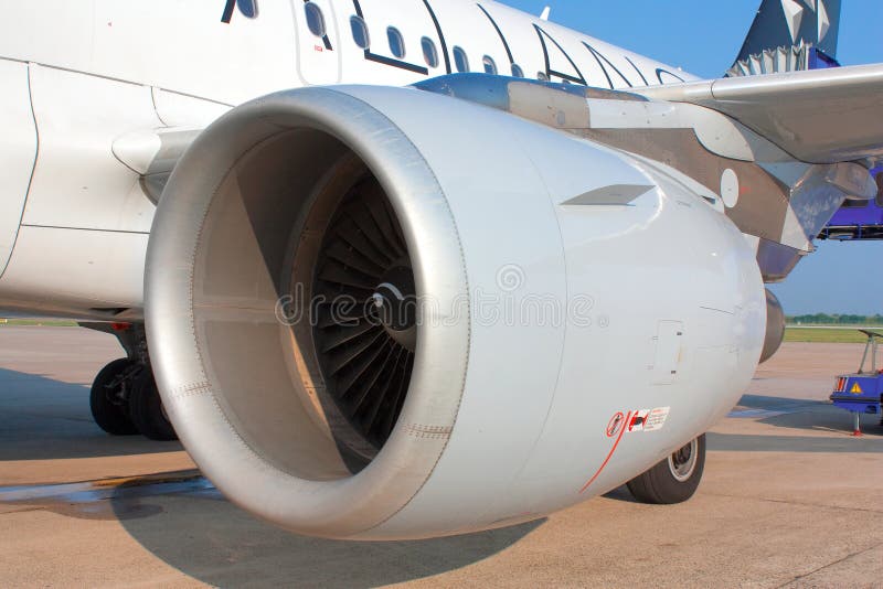 Airplane jet engine stock photo. Image of transport, engine - 15277822