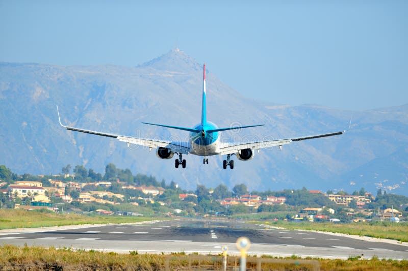 Airplane landing stock photo. Image of wings, cool, arriving - 12271982