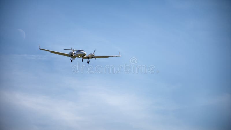Airplane Landing on the Airport. Perfect View on the Airplane with ...