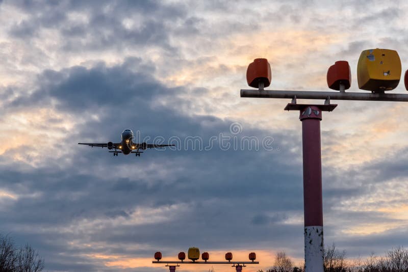Airplane stock photo. Image of path, company, runway - 67807626