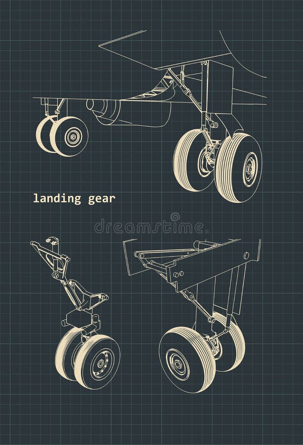 Airplane Fuselage Sections Drawings Stock Vector - Illustration of ...