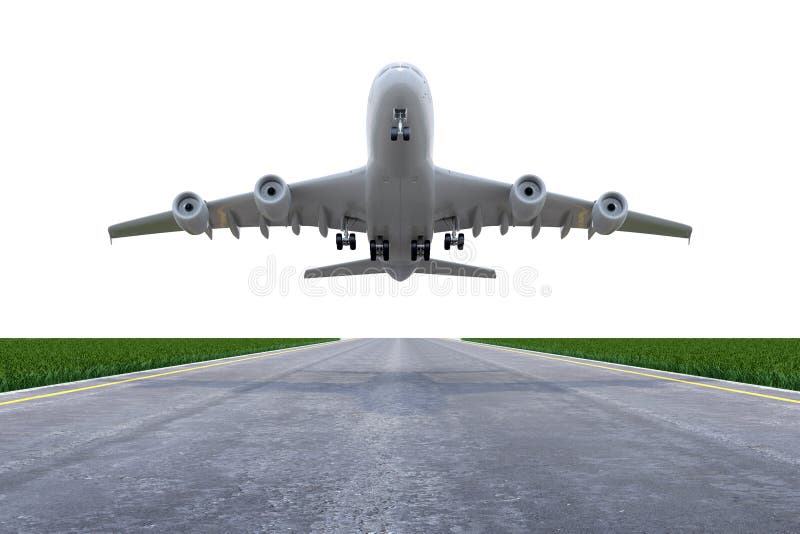 Airplane lifting up stock illustration. Illustration of tourism - 24698838