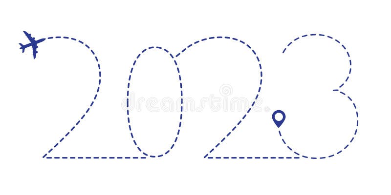Happy New Year Aviation 2023 Stock Illustrations – 20 Happy New Year ...