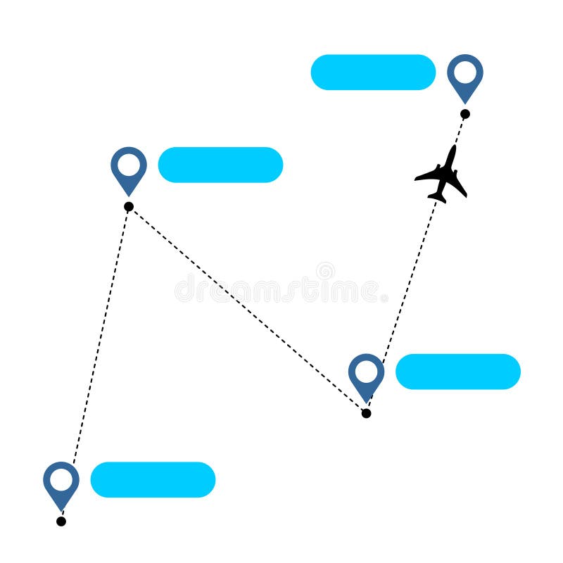 Airplane Map Dot Stock Illustrations – 344 Airplane Map Dot Stock ...
