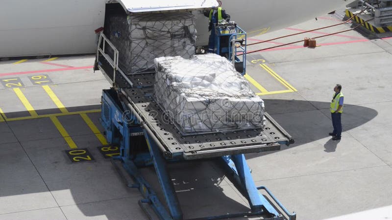 Airplane loading stock footage. Video of airfield, ramp - 41988818