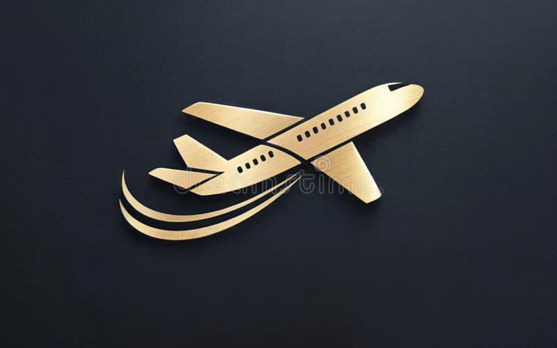 Airplane Gold Logo Stock Illustrations – 666 Airplane Gold Logo Stock ...