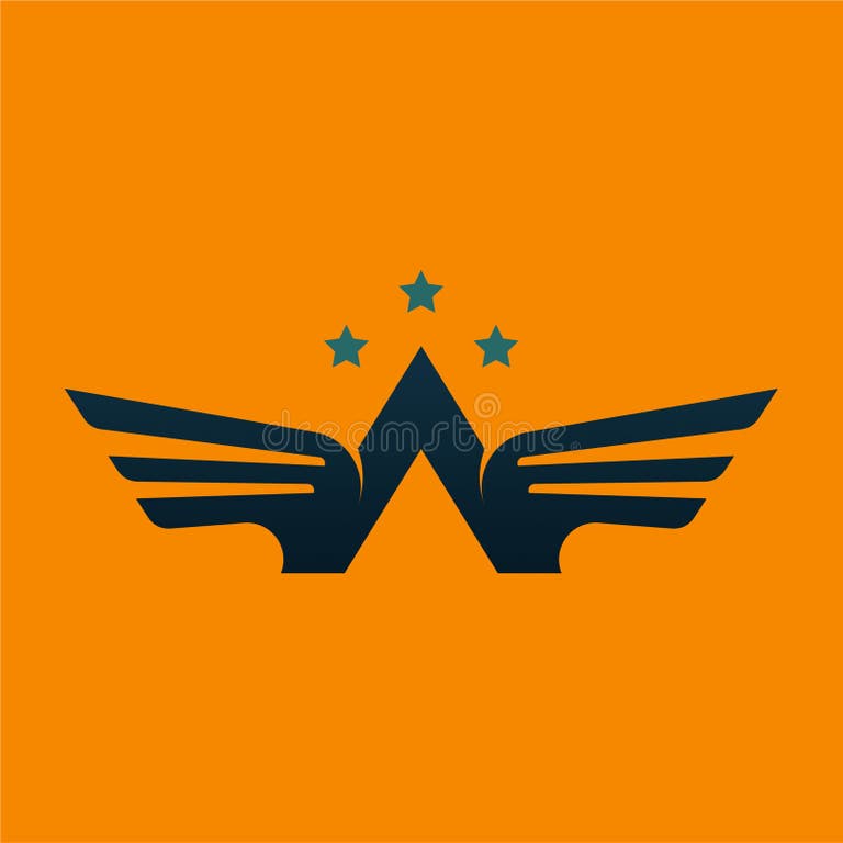 Airplane Logo Design. Simple Airplane Logo Stock Vector - Illustration ...