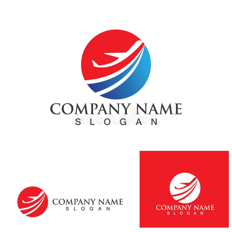 Airplane Logo and Symbol Vector Stock Vector - Illustration of globe ...